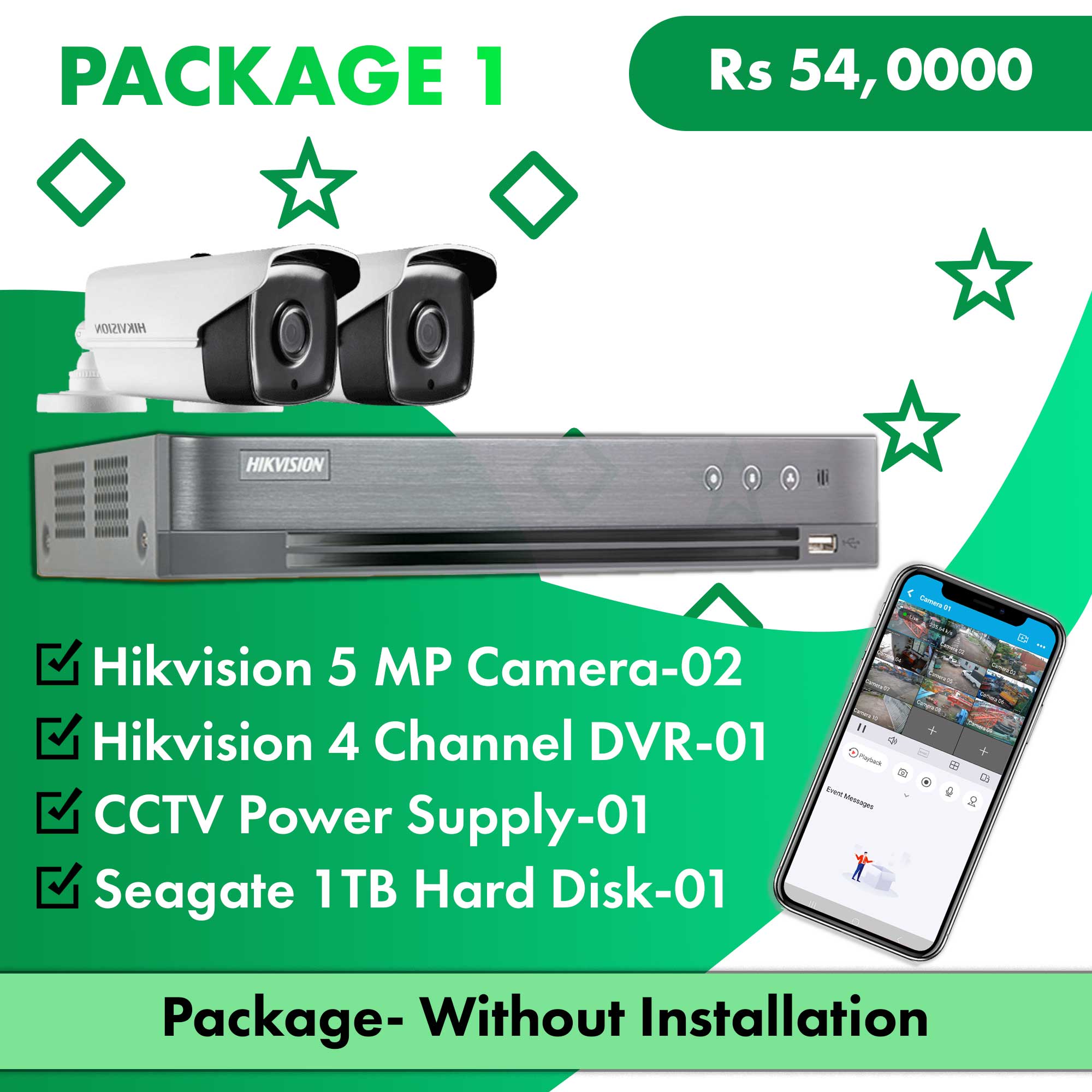 5MP Hikvision Camera Packages – For Home and Business